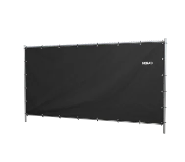 HERAS Bauzaunfolie schwarz 50m online kaufen | HKL BAUSHOP